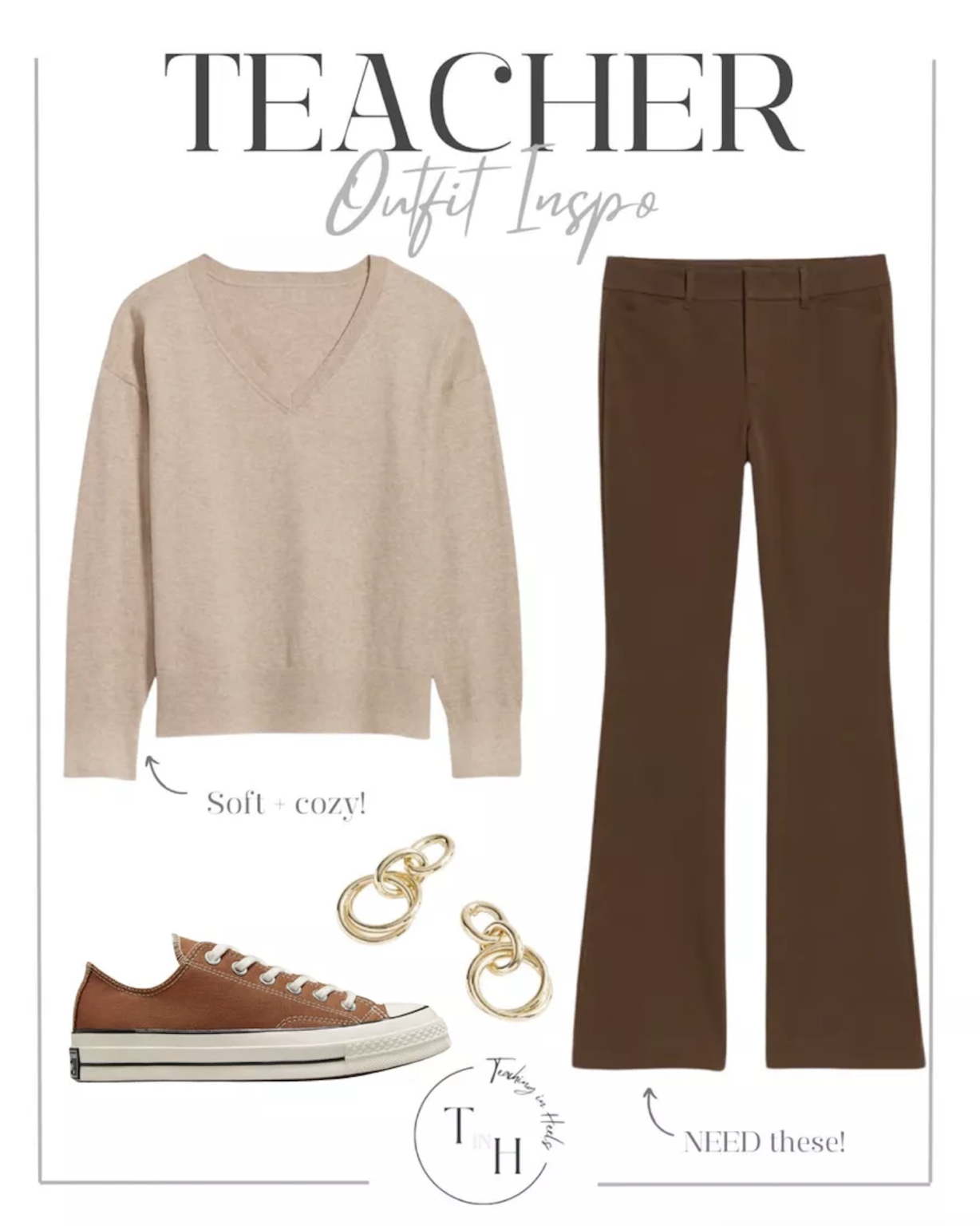 Stylish Comfort: Teacher Outfits With Sneakers - Teaching in Heels
