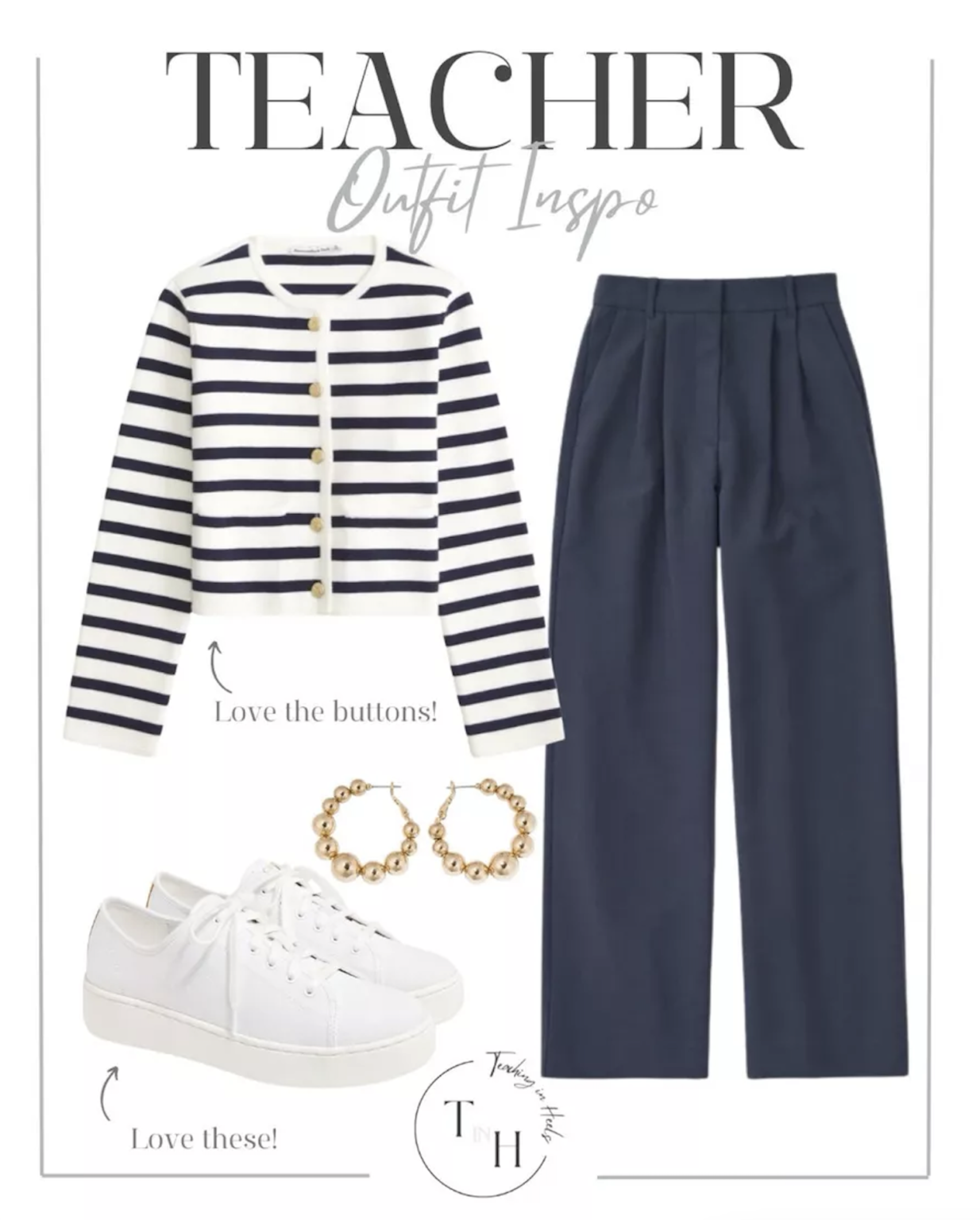 Stylish Comfort: Teacher Outfits With Sneakers - Teaching in Heels