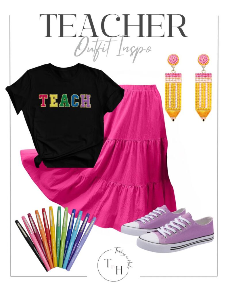 How to Style Teacher T-Shirts: From Casual to Chic - Teaching in Heels