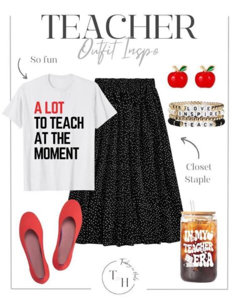 How to Style Teacher T-Shirts: From Casual to Chic - Teaching in Heels